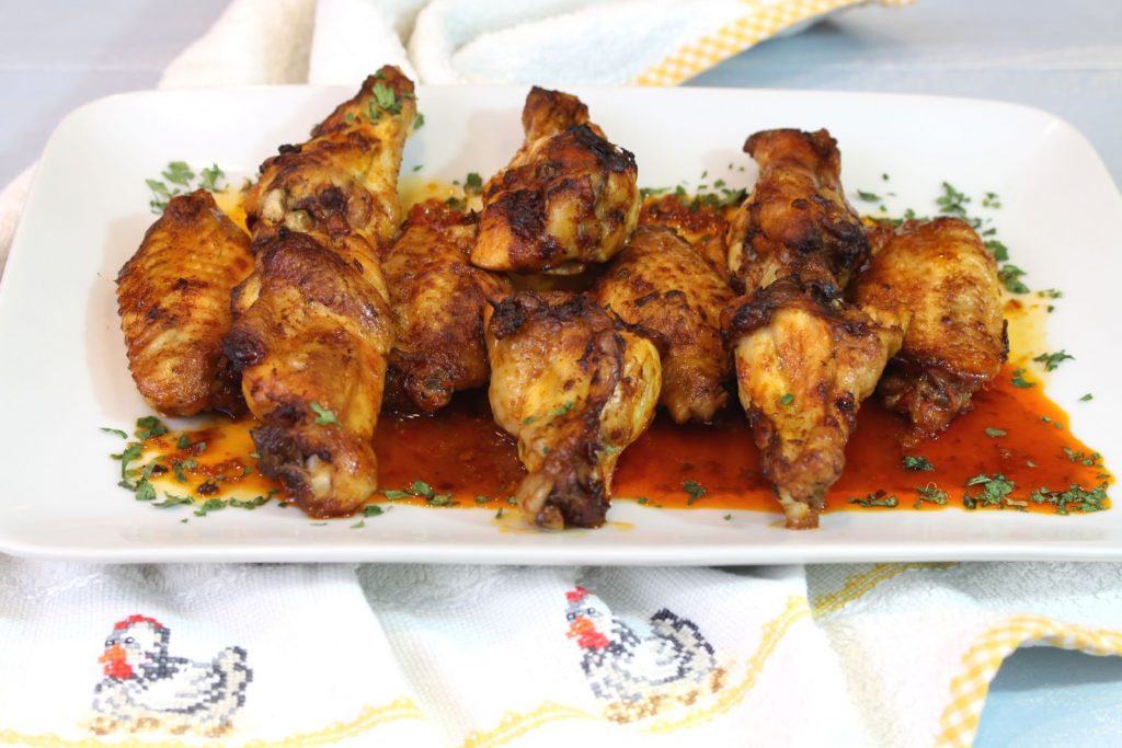 Alitas de pollo al mojo picón - Receta fácil - Saltando la dieta